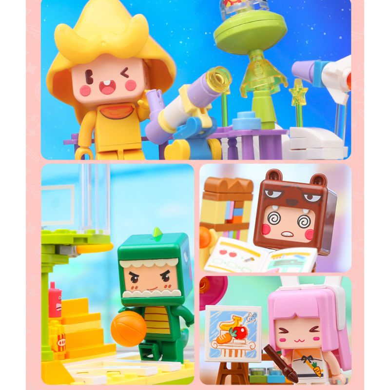 QMAN ENLIGHTEN KEEPPLEY 72030 non MINI WORLD HAPPY CAMPUS 6 MÔ HÌNH SÂN ...