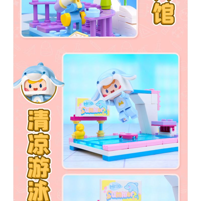 QMAN ENLIGHTEN KEEPPLEY 72030 non MINI WORLD HAPPY CAMPUS 6 MÔ HÌNH SÂN ...