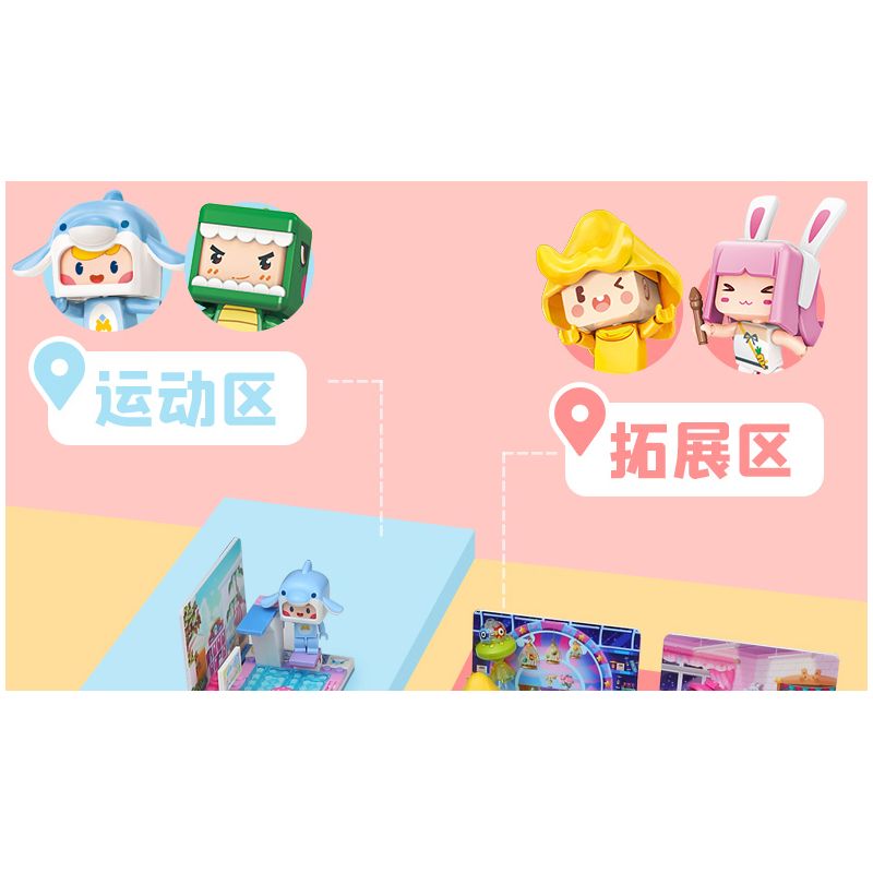 QMAN ENLIGHTEN KEEPPLEY 72030 non MINI WORLD HAPPY CAMPUS 6 MÔ HÌNH SÂN ...