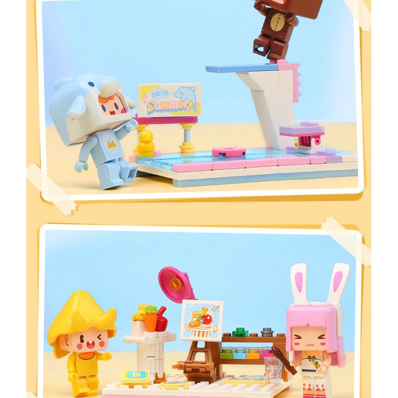 QMAN ENLIGHTEN KEEPPLEY 72030 non MINI WORLD HAPPY CAMPUS 6 MÔ HÌNH SÂN ...