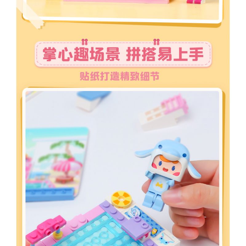 QMAN ENLIGHTEN KEEPPLEY 72030 non MINI WORLD HAPPY CAMPUS 6 MÔ HÌNH SÂN ...