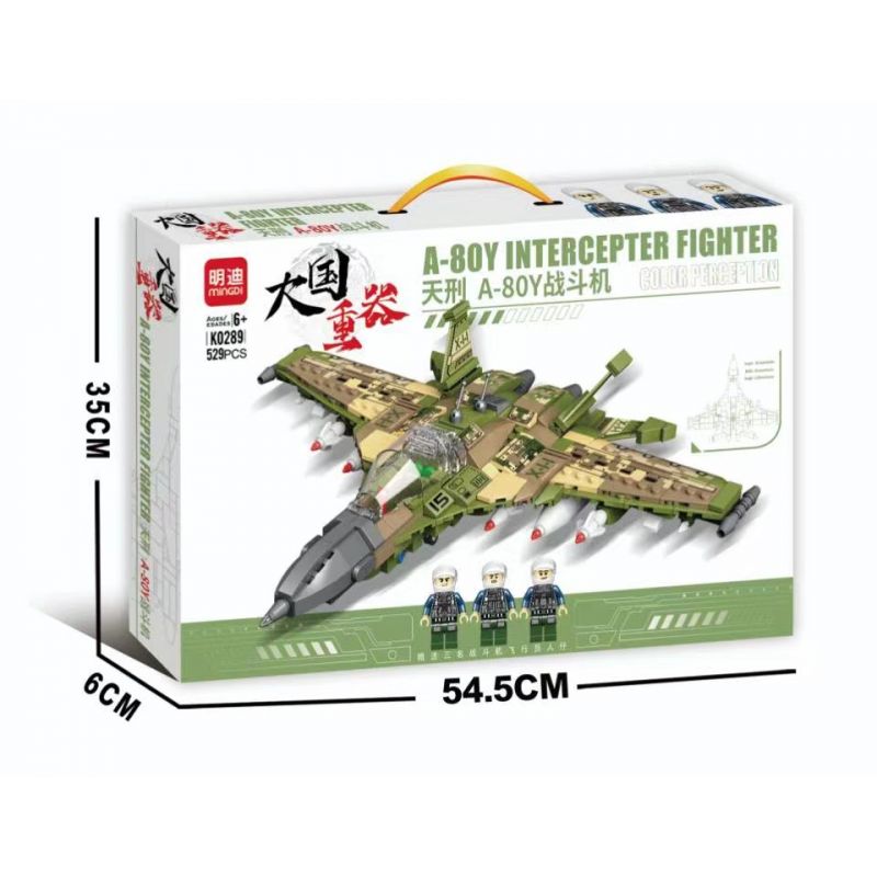 MINGDI K0289 0289 non MÁY BAY CHIẾN ĐẤU TIANXING A-80Y bộ đồ chơi xếp ...